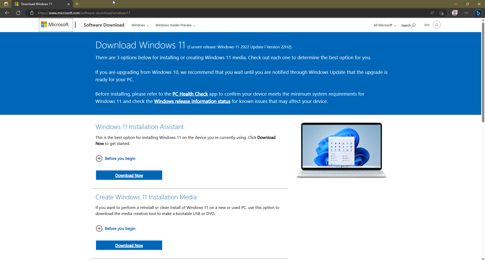 Windows 11 - breadcloud