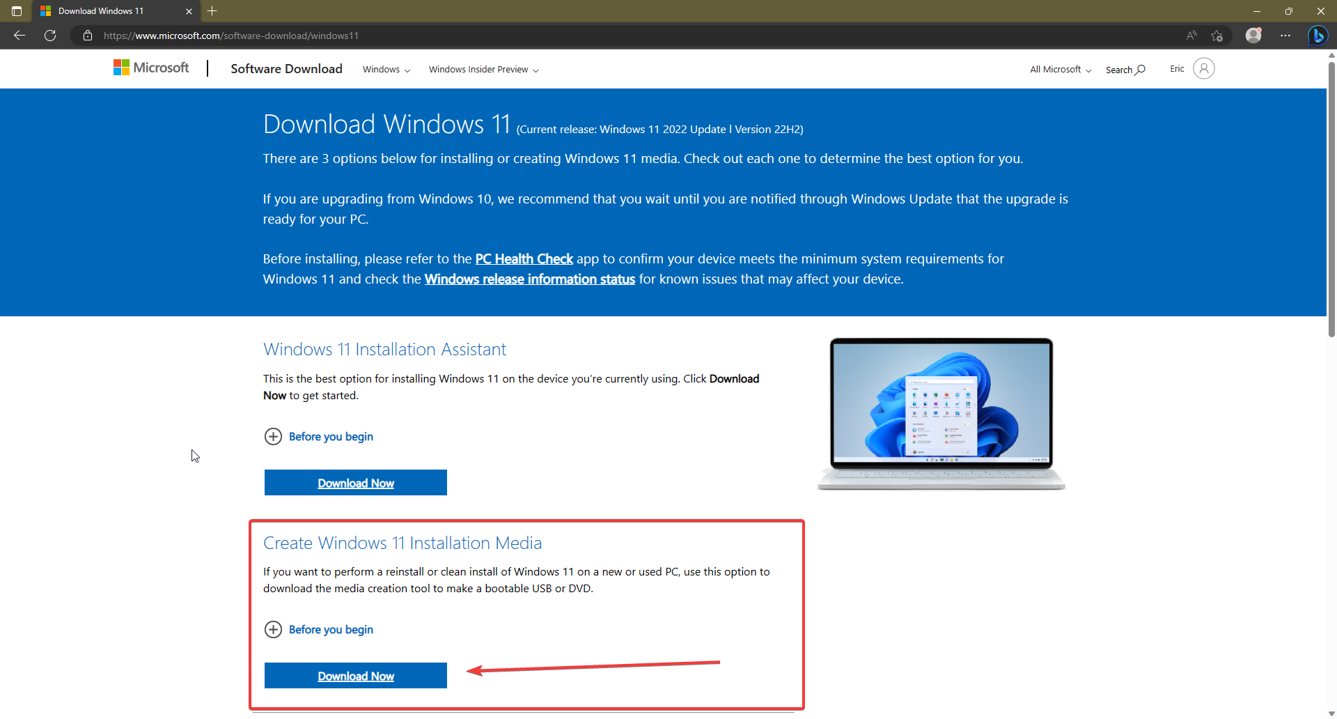 Windows 11 - breadcloud